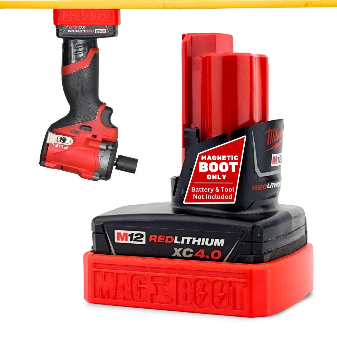 MAG-BOOT Magnetic Battery Cover - Milwaukee M12 XC3.0/4.0/6.0 - Etsy