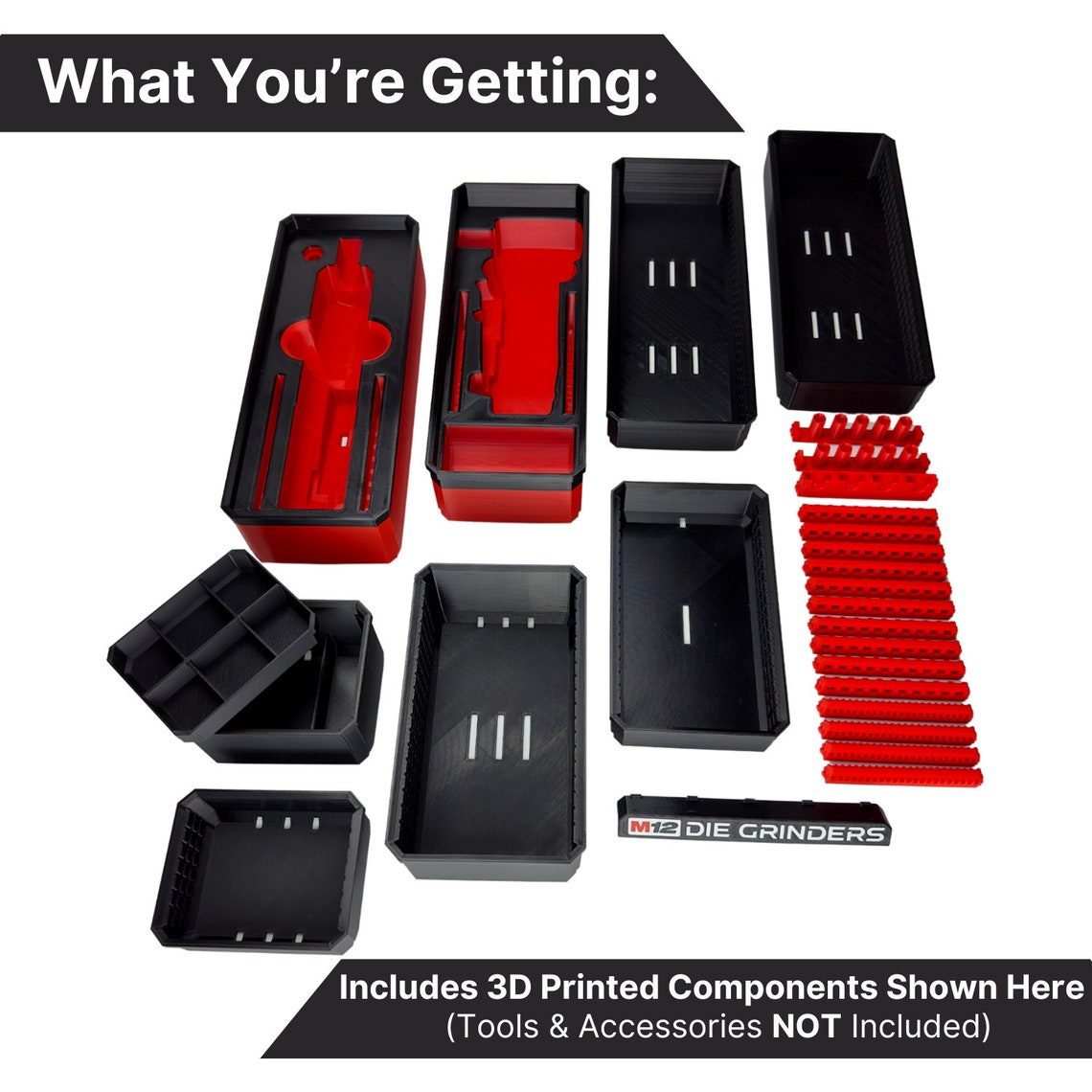 M12 Die Grinders Ultimate Organization Inserts Kit – Milwaukee PACKOUT ...