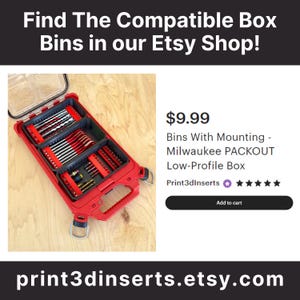 Bit Holders - Milwaukee PACKOUT Low-profile Box - Etsy