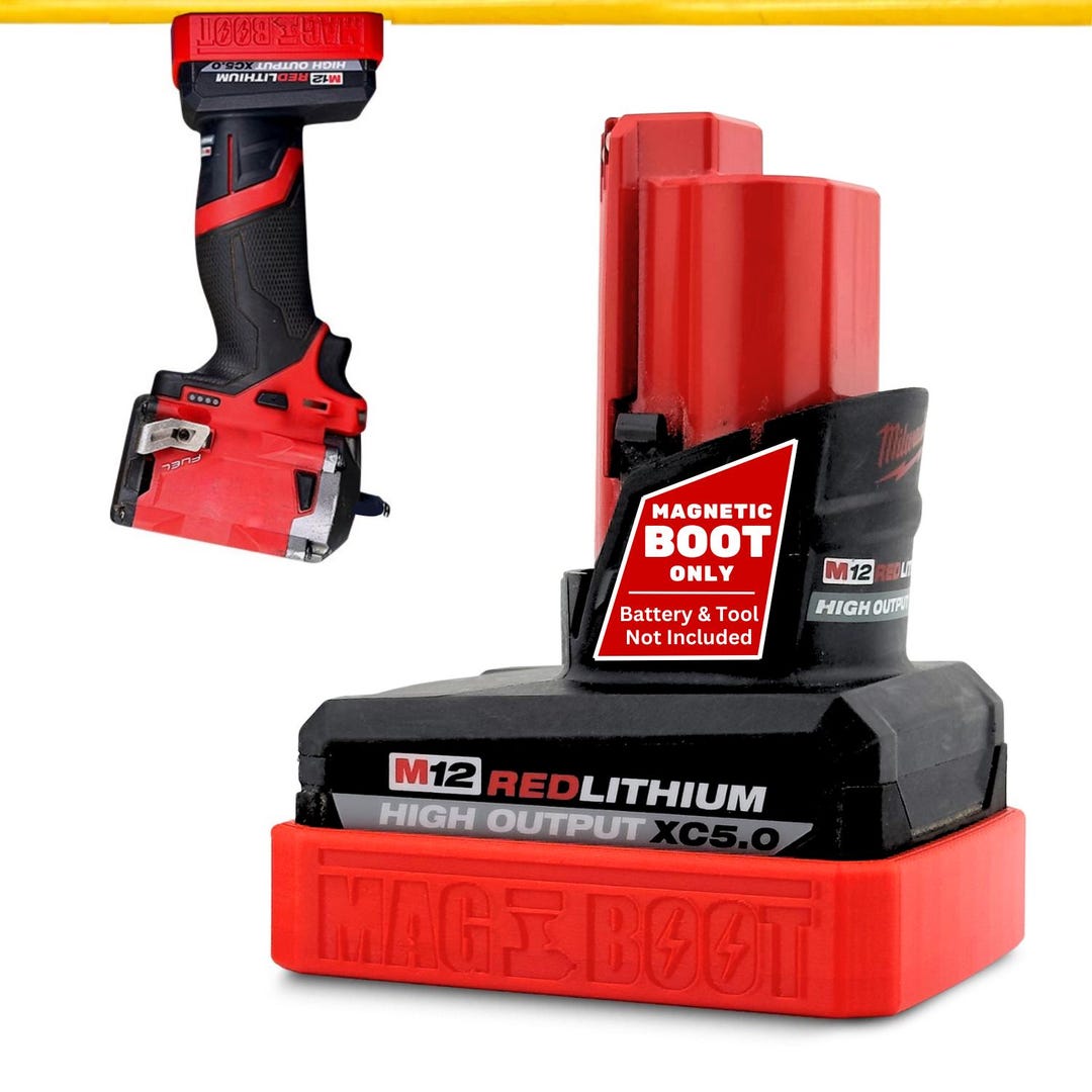 MAG-BOOT Magnetic Battery Cover - Milwaukee M12 High Output XC5.0 - Etsy