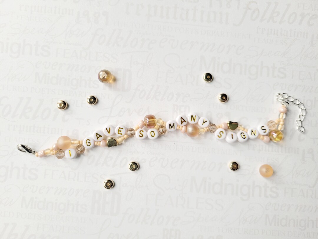 Taylor Swift Inspired Friendship Bracelet ERAS Tour Exile I Gave so ...