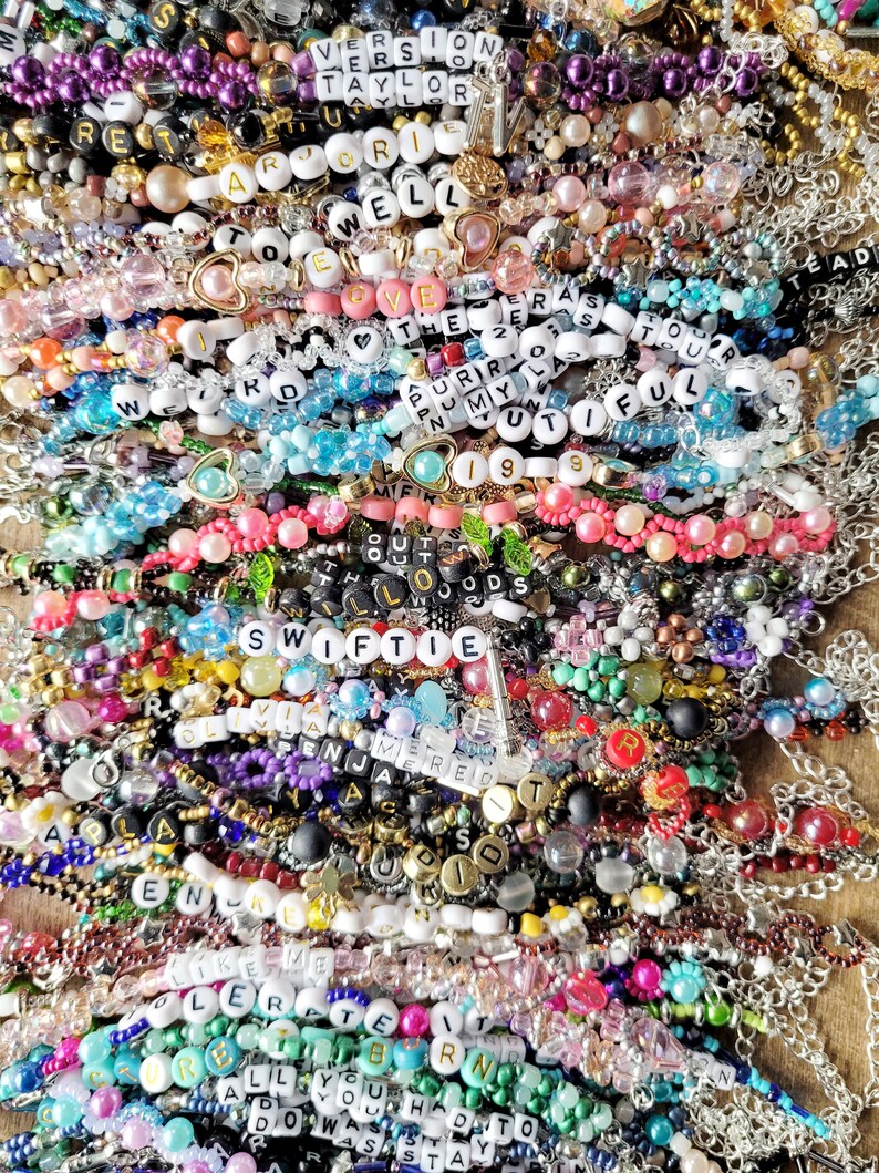 Taylor Swift Inspired Friendship Bracelet ERAS Tour Delicate 123LGB - Etsy
