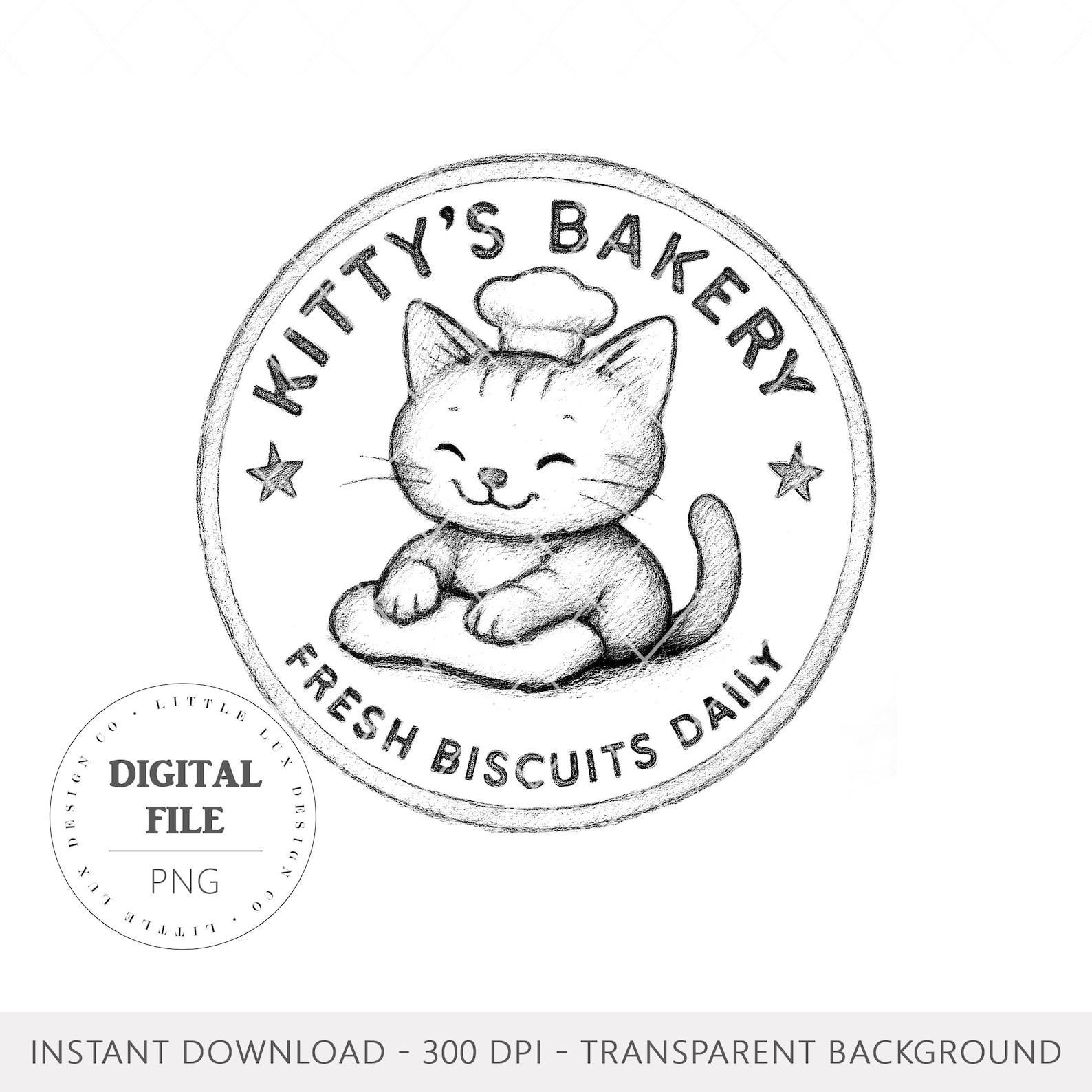 Kitty's Bakery PNG, Cat Biscuit Clipart, Cute Cat PNG, Baking PNG ...