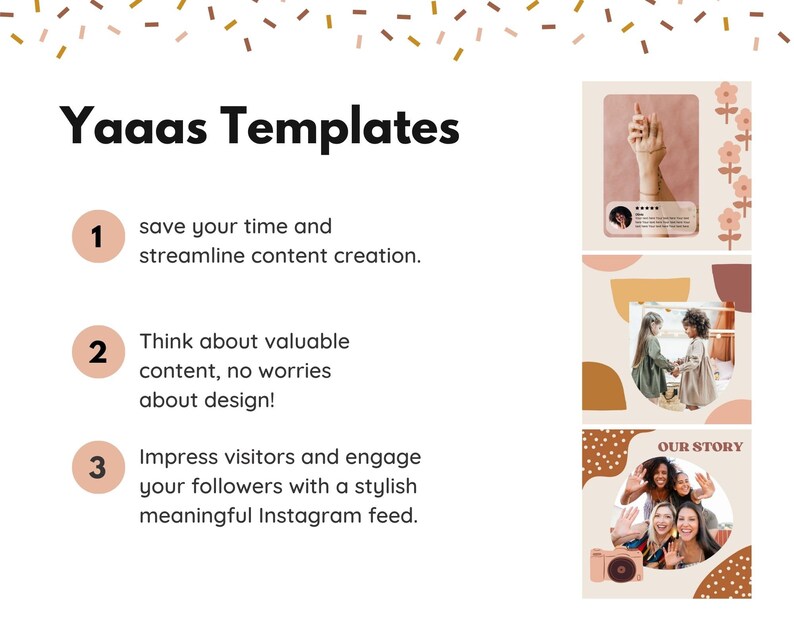 50 Boho Instagram Posts Templates Canva, Retro Instagram Posts for ...