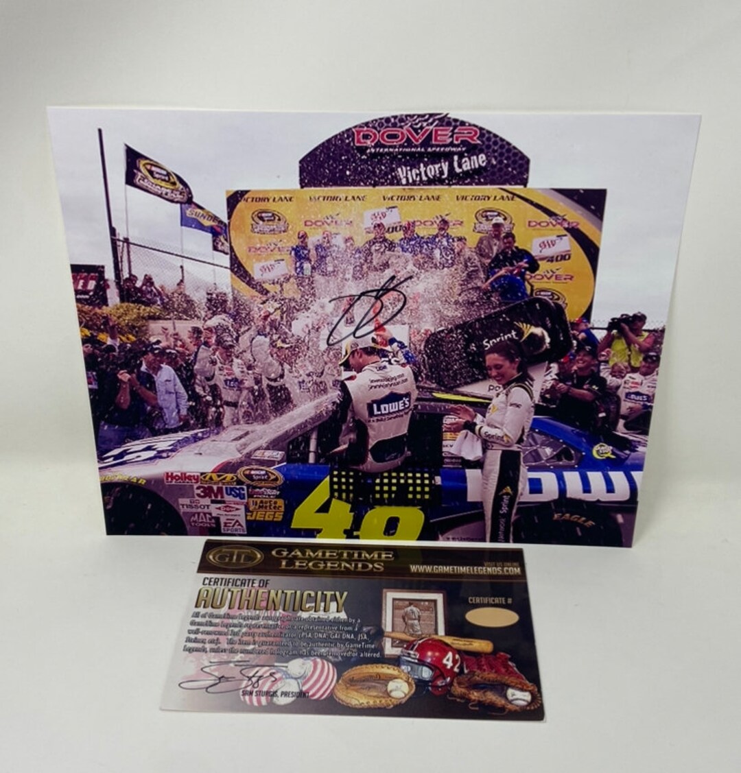 Jimmie Johnson Autographed Photo - Etsy