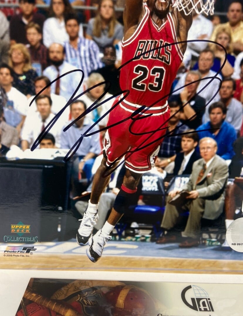 Michael Jordan Bulls Autographed Photo - Etsy