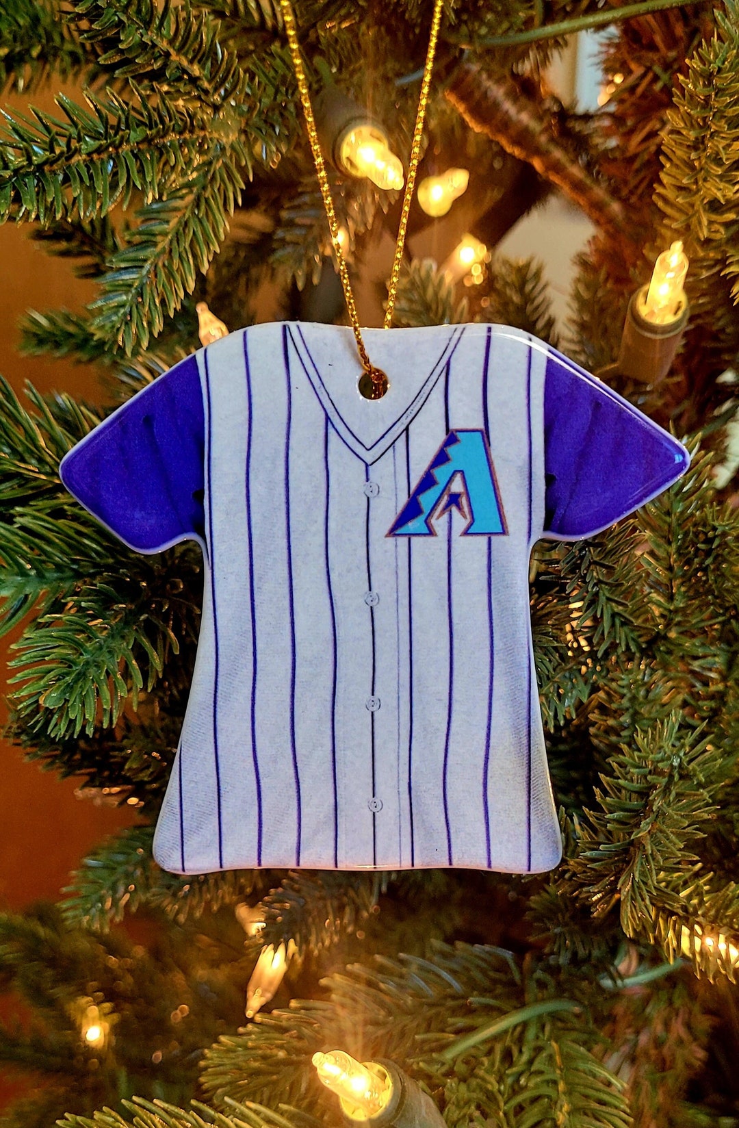 Arizona Diamondbacks Throwback Jersey Ceramic Christmas Ornament, 2023 ...