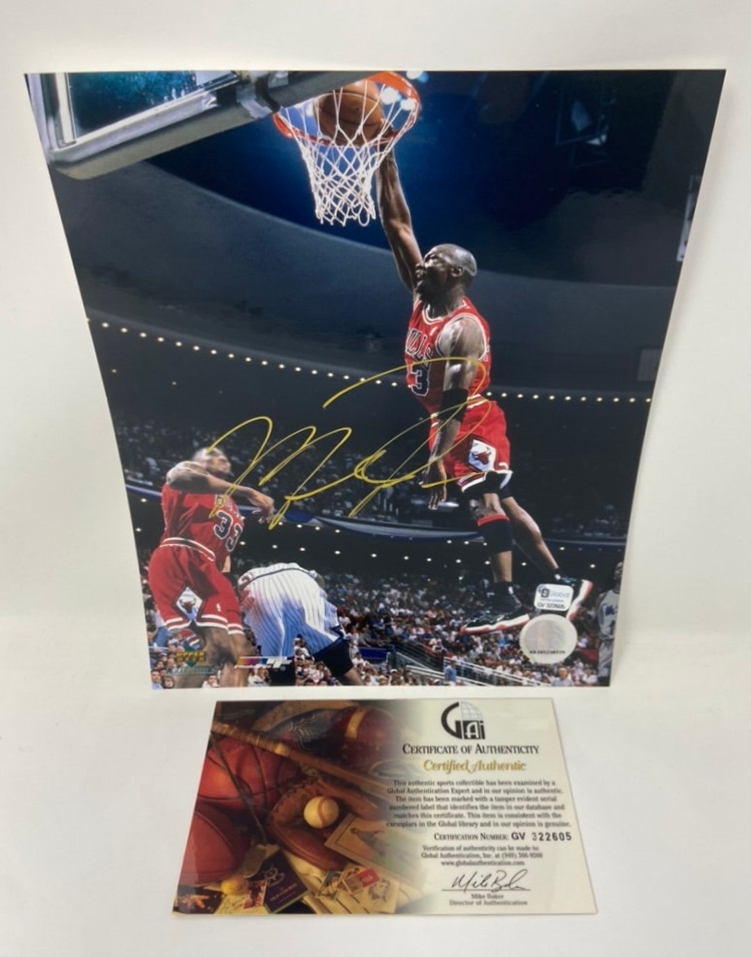 Michael Jordan Bulls Vs Magic Autographed Photo - Etsy