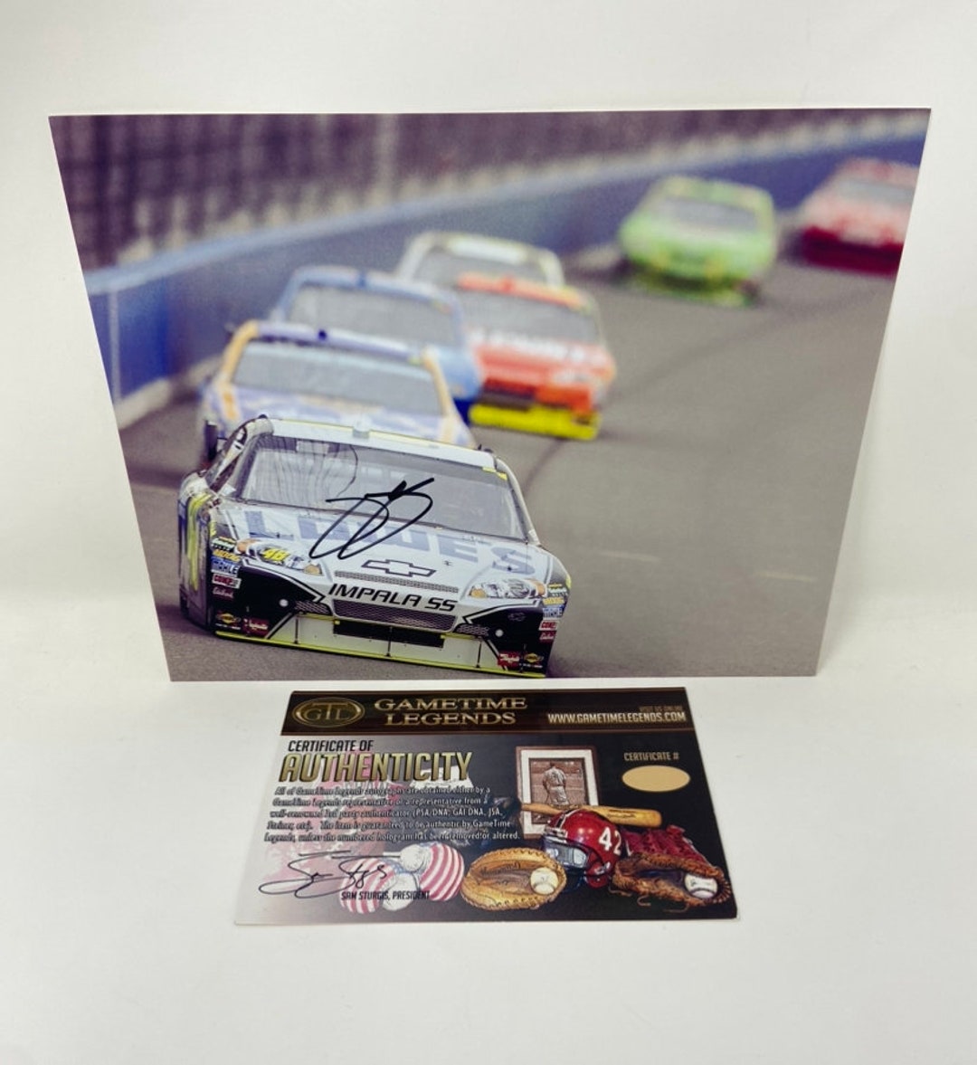 Jimmie Johnson Autographed Photo - Etsy
