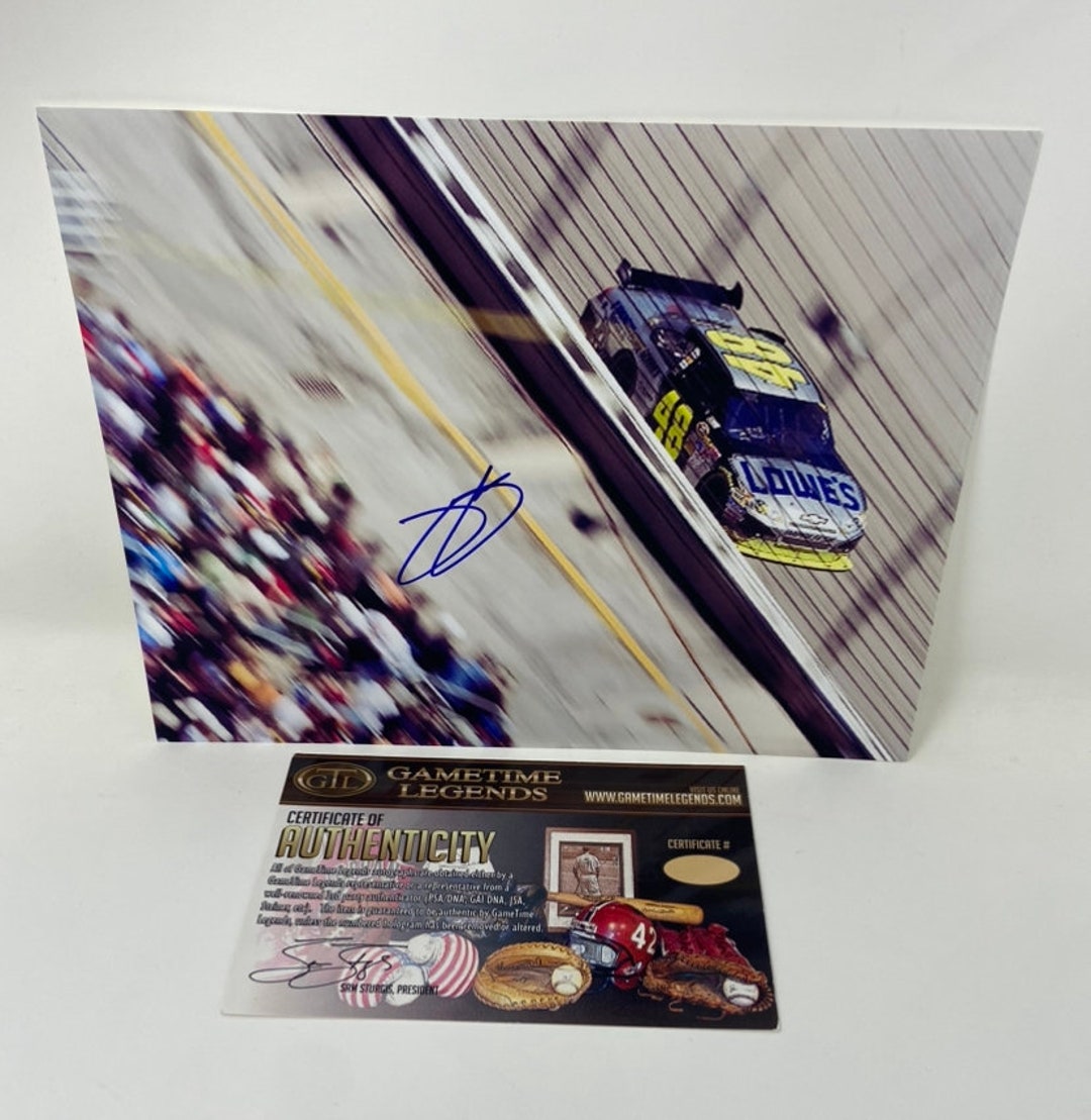 Jimmie Johnson Autographed Photo - Etsy