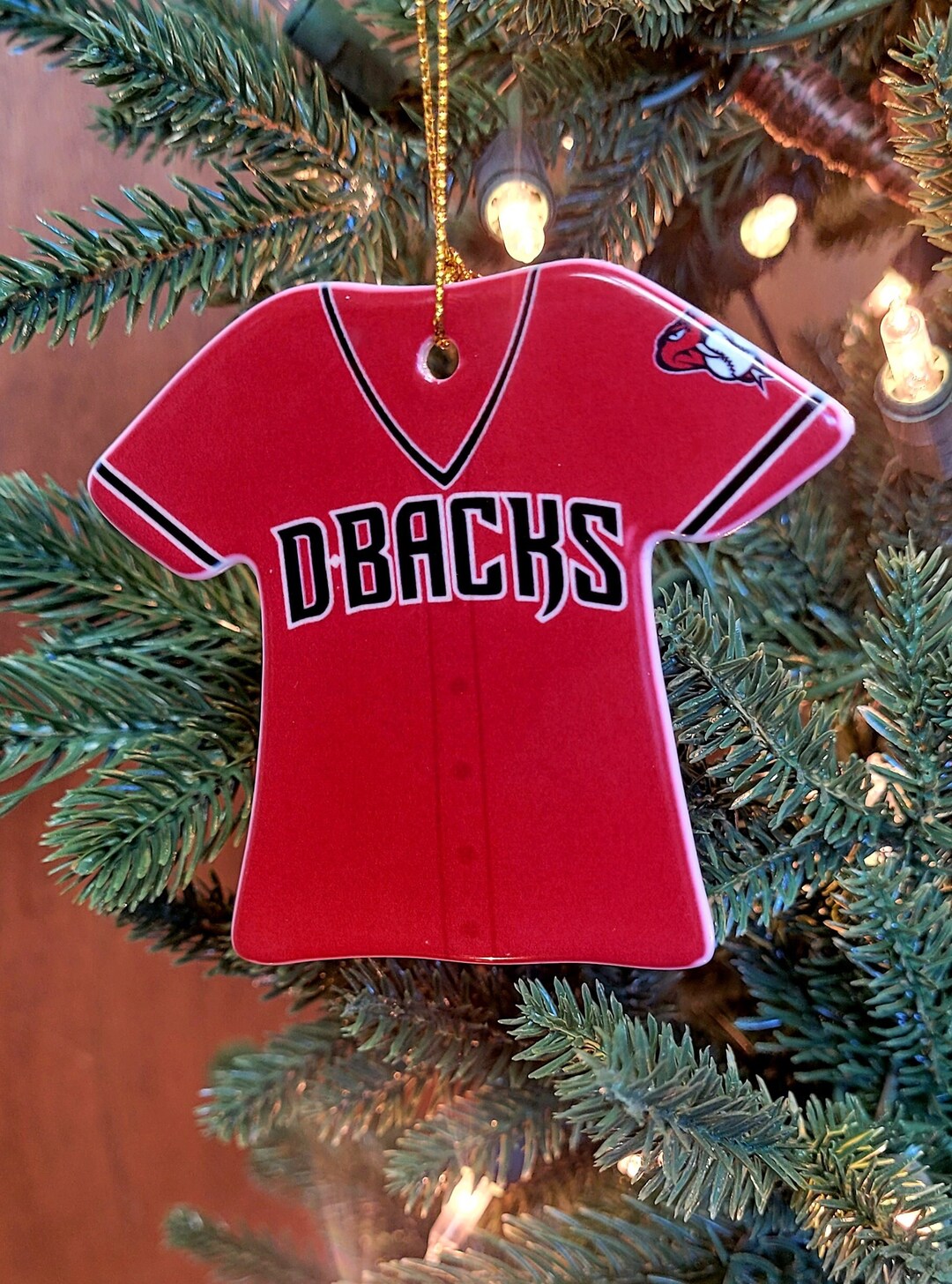 Arizona Diamondbacks Jersey Ceramic Christmas Ornament, 2023 World ...