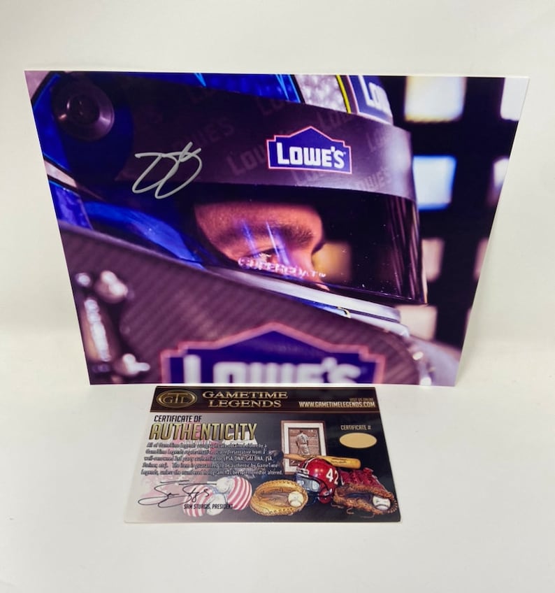Jimmie Johnson Autographed Photo - Etsy