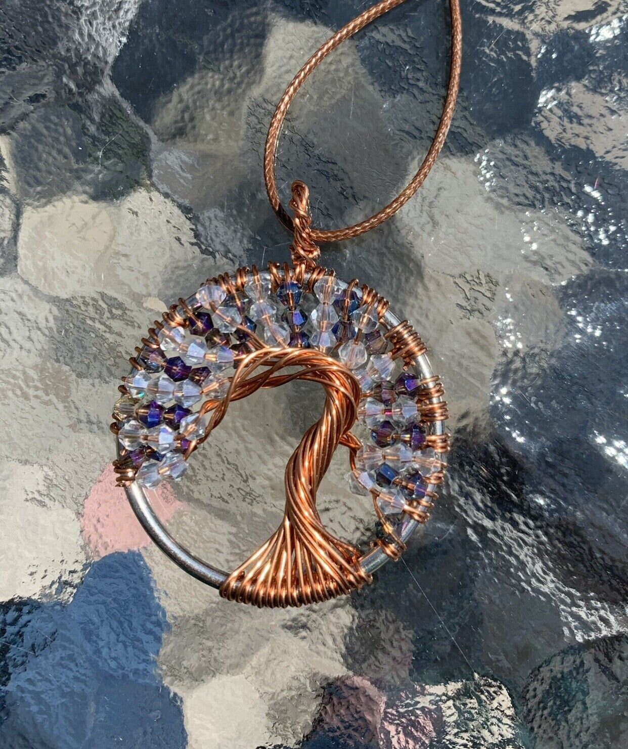Bonsai Tree Pendant Necklace Suncatcher Promotes Harmony Balance ...