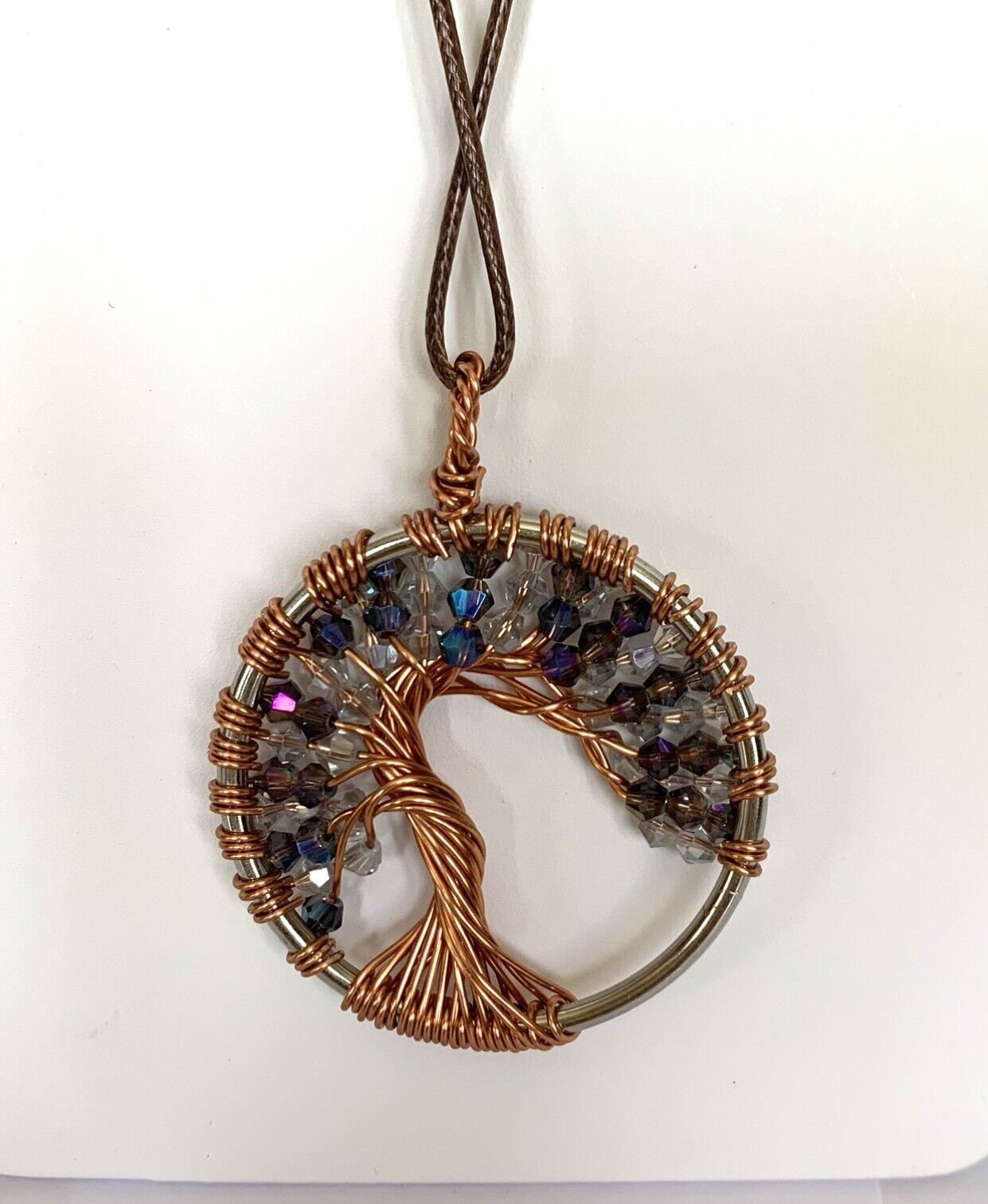 Bonsai Tree Pendant Necklace Suncatcher Promotes Harmony Balance ...