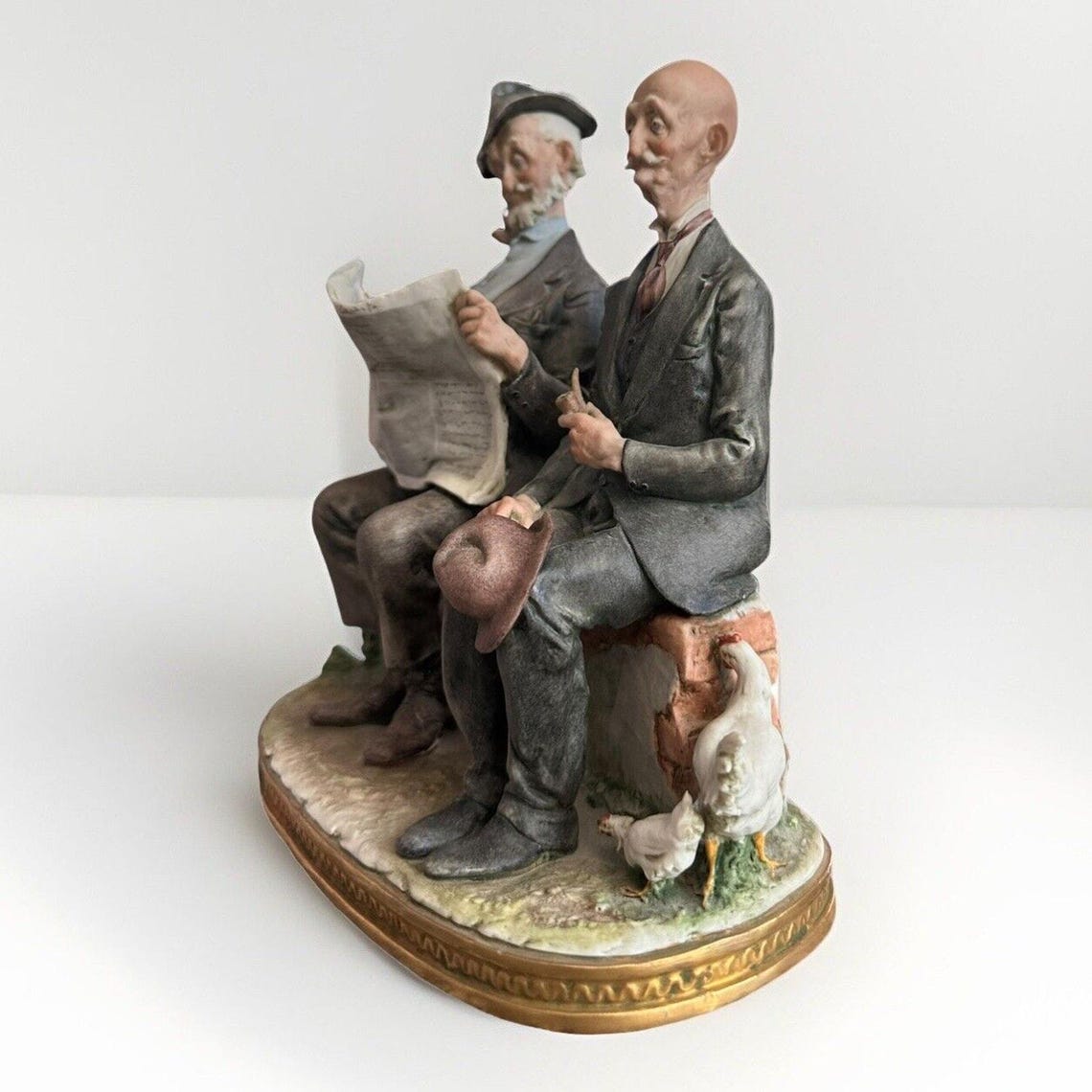 GIUSEPPE CAPPE "the Sunday News" Capodimonte Figurine 1962 Italy - Etsy