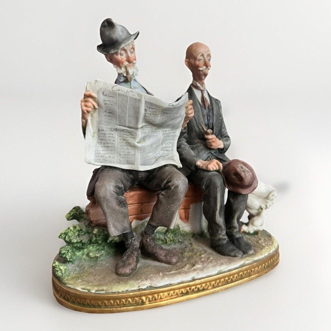 GIUSEPPE CAPPE "the Sunday News" Capodimonte Figurine 1962 Italy - Etsy
