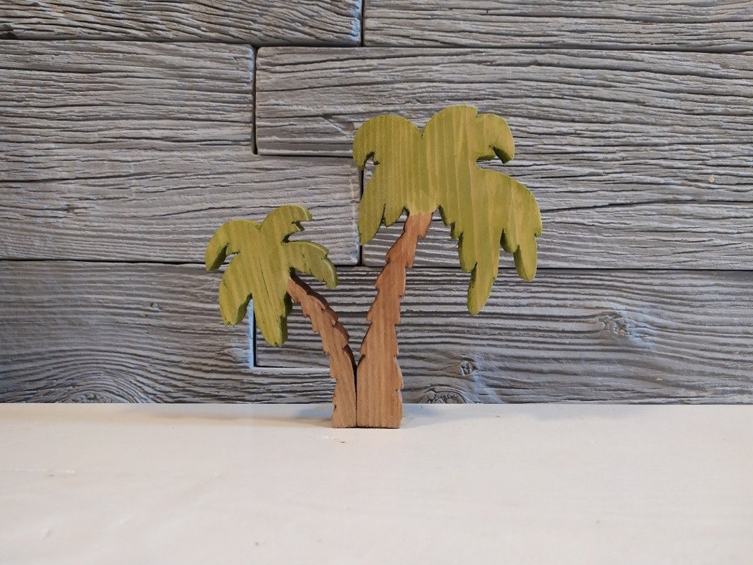 Wooden Figurine Tree of Wood Palm - Etsy