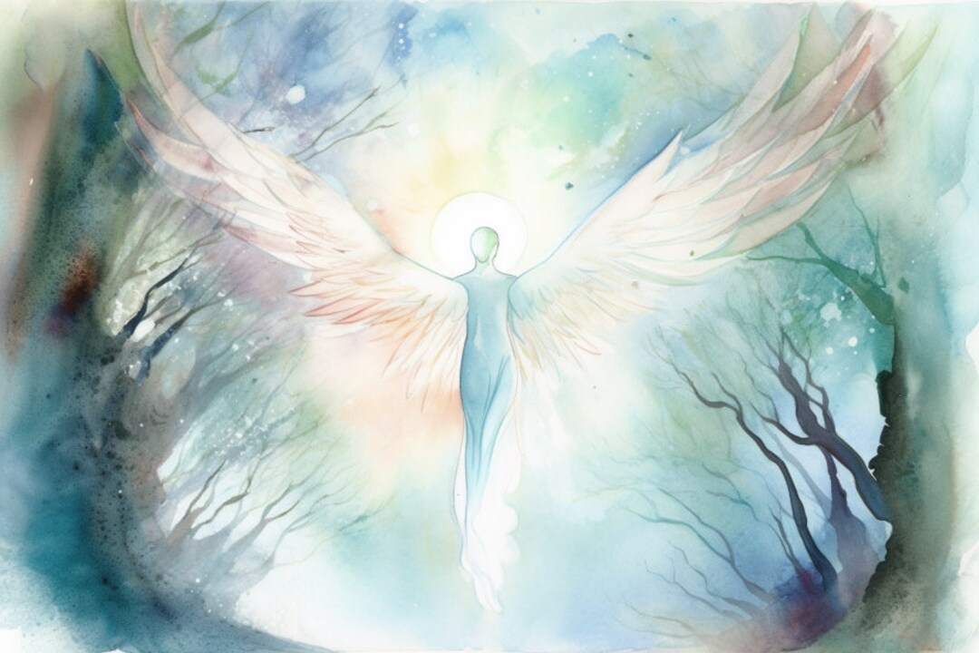 Angel Watercolor Paul Angel Picture for Download for Canvas Print ...