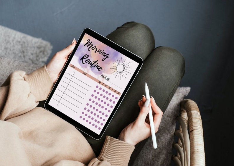 DIY Morning Routine Printable, Habit Tracker (digital Download) - Etsy