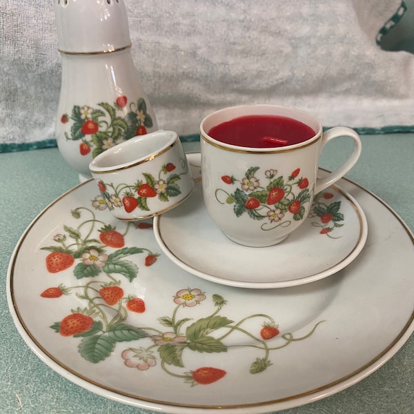 Strawberry Tea Set - Etsy