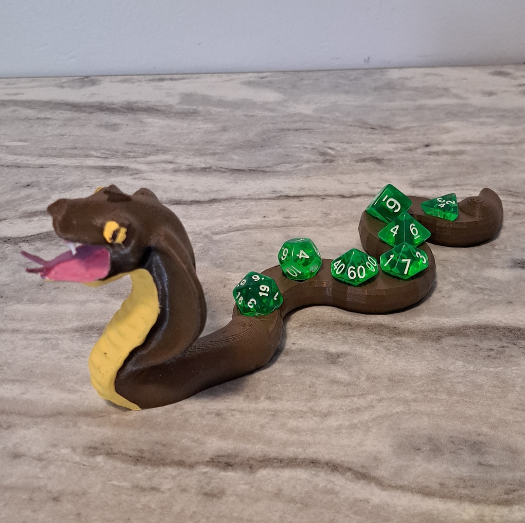 RPG Dice Holder Cobra Style for D & D and Role Playing Games up to ...