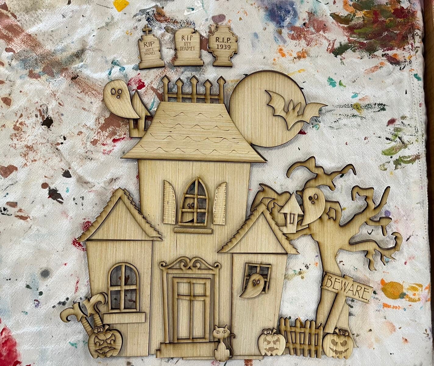Spooky House - DIY KIT - Halloween DIY Kit - Etsy