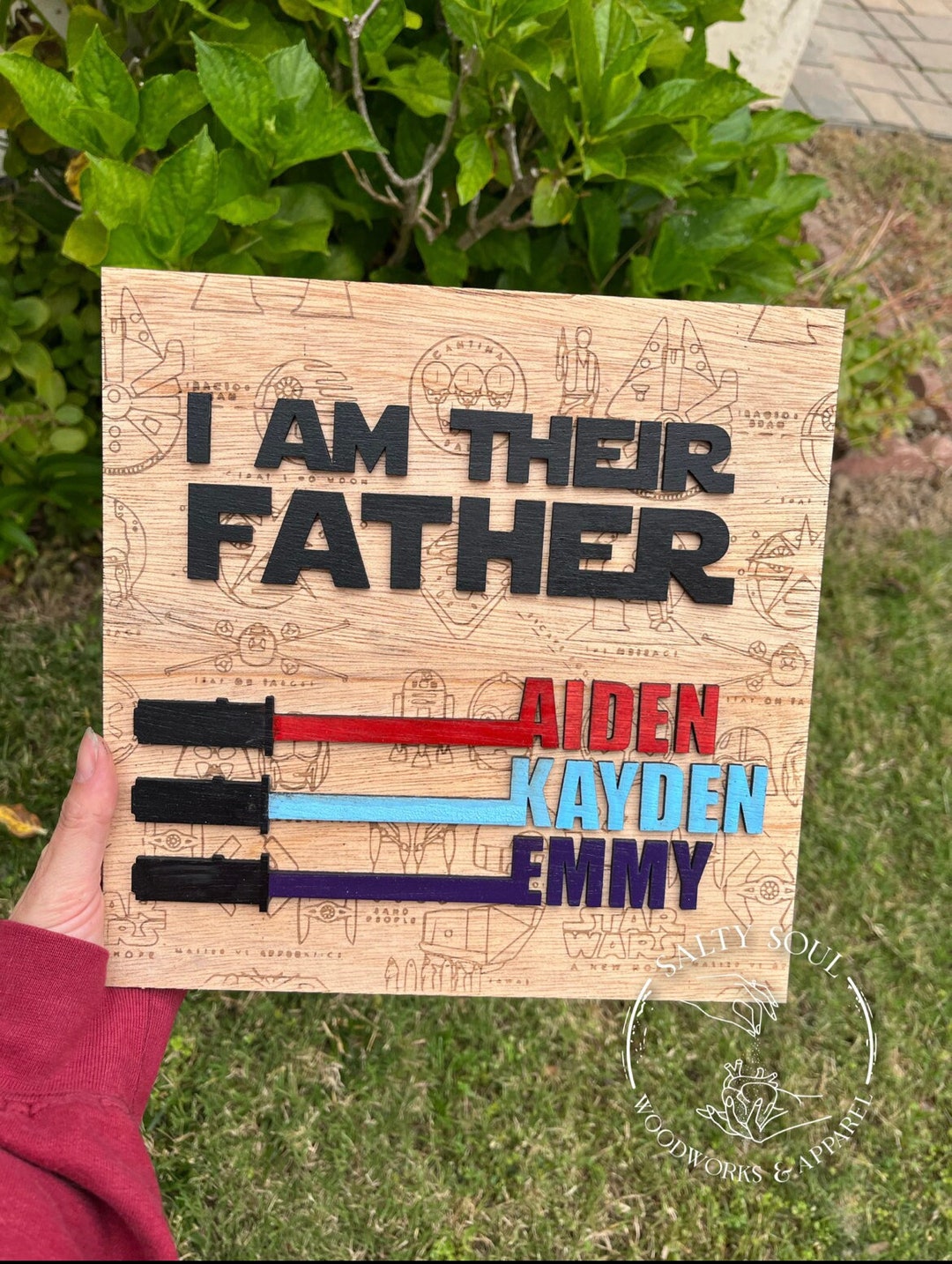 I AM THEIR FATHER - Customizable Father’s Day Sign - Etsy