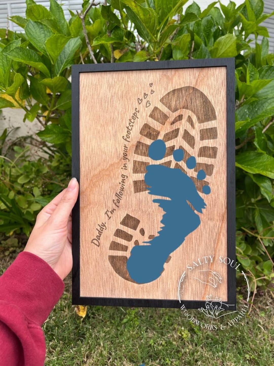 Following in Your Footsteps - Father’s Day Sign - Etsy