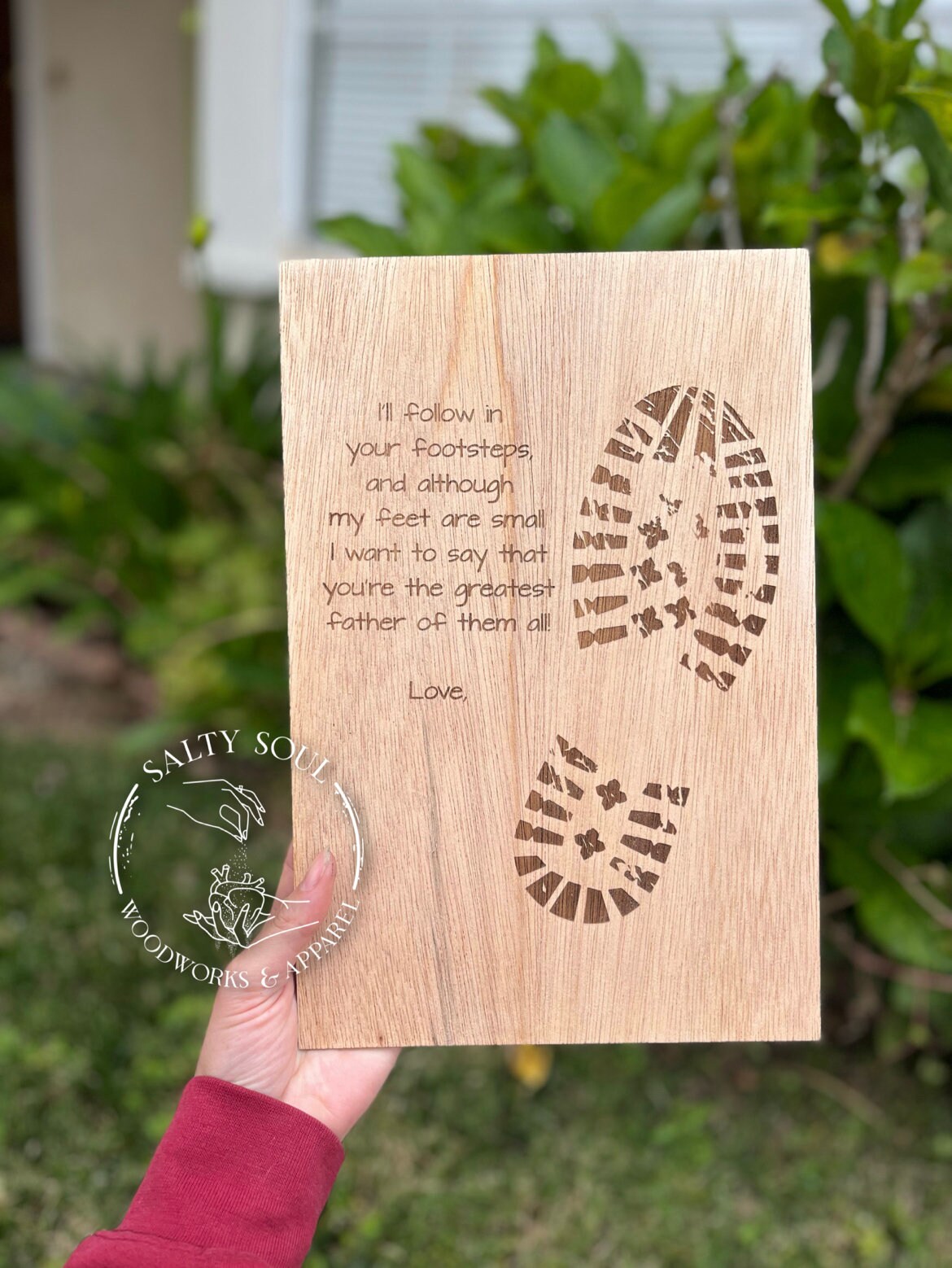 Follow in Your Footsteps - Father’s Day Sign - Etsy