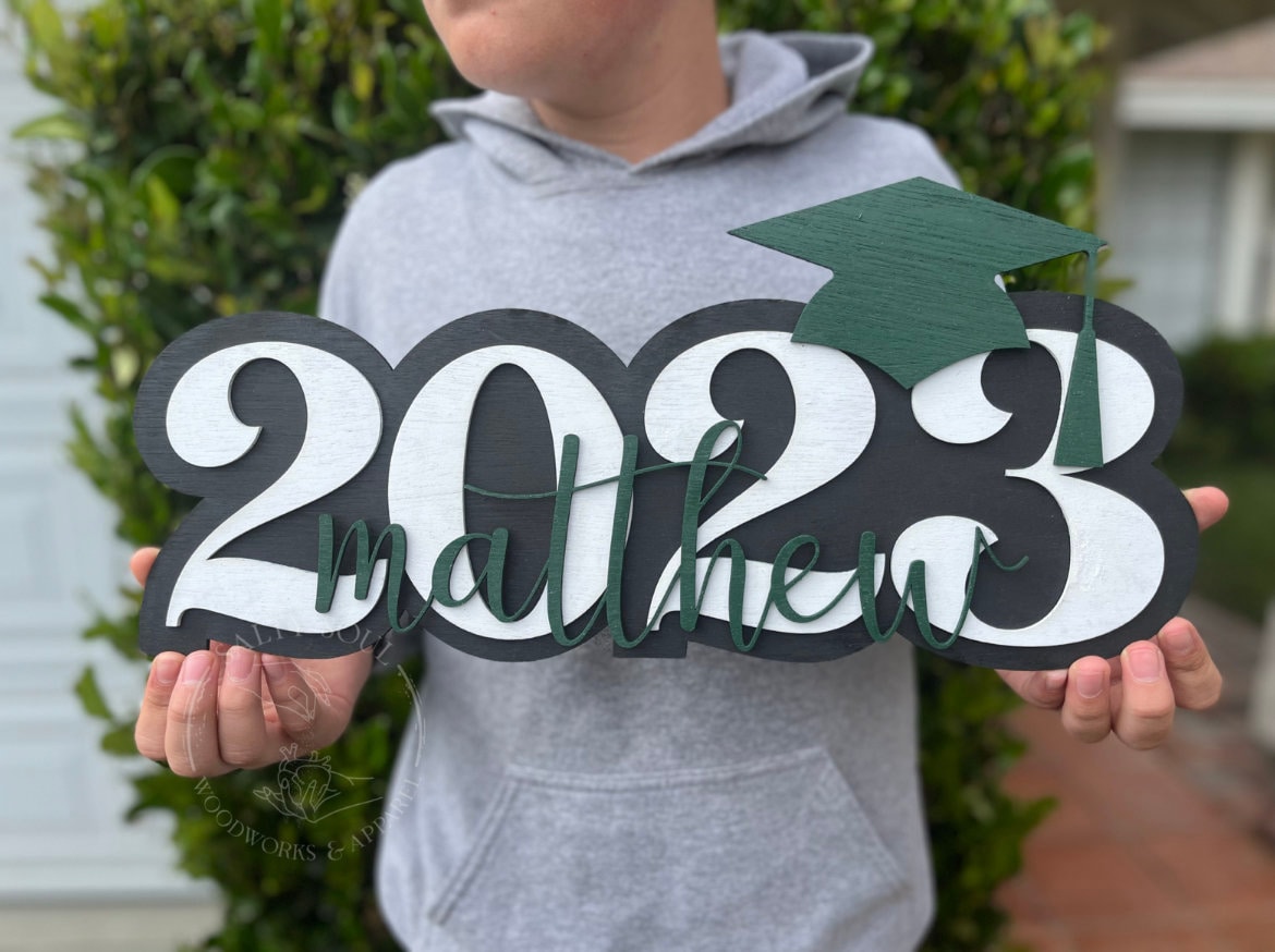 Personalized Graduation Photo Prop / Name Sign - Etsy