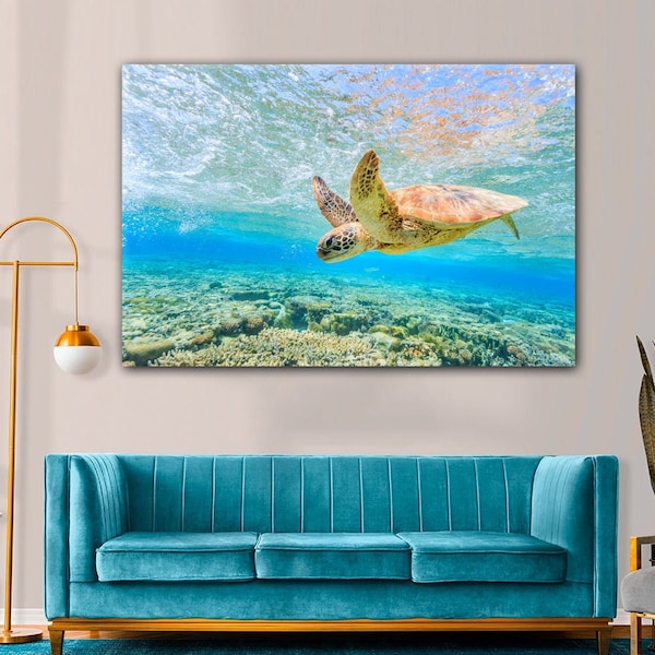 Sea Turtle Wall Art - Etsy