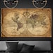 Vintage World Map Canvas Art, Old World Map, Old World Map Art Canvas ...