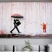 Banksy Color Rain Canvas, Banksy Style, Under the Rain Banksy, Banksy ...