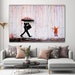 Banksy Color Rain Canvas, Banksy Style, Under the Rain Banksy, Banksy ...