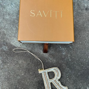 Small Handmade "r" Monogram Gift Wrap Topper Ornament Small Initial R ...