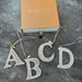 Handmade "d" Monogram Gift Wrap Topper Ornament Large Initial D Holiday ...