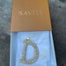 Handmade "d" Monogram Gift Wrap Topper Ornament Large Initial D Holiday ...