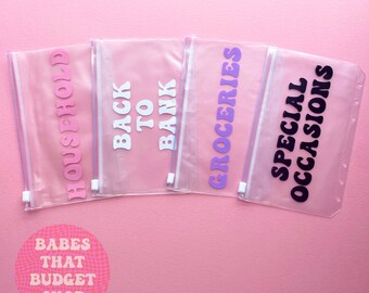 A6 Slim Lux Wallet Ring-less Cash Envelope System Gold Hardware - Etsy