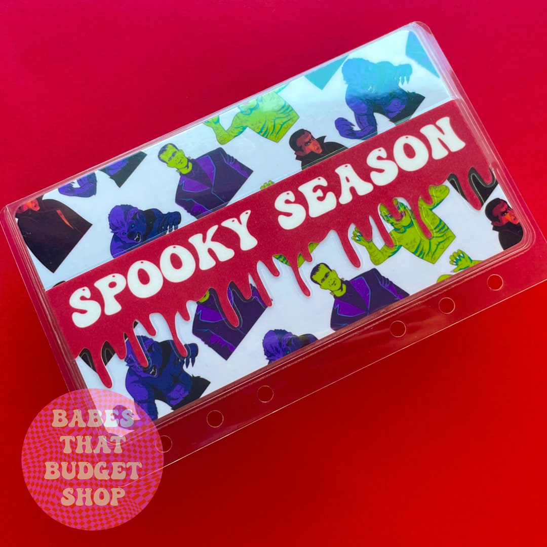 A6 Laminated Cash Envelope | Classic Horror Pattern - Etsy