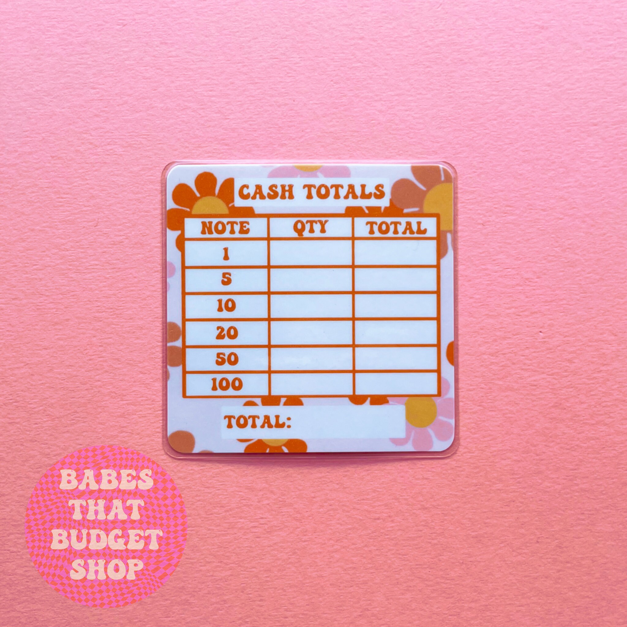 Laminated Cash Breakdown X1 Laminated Cash Teller Slip - Etsy