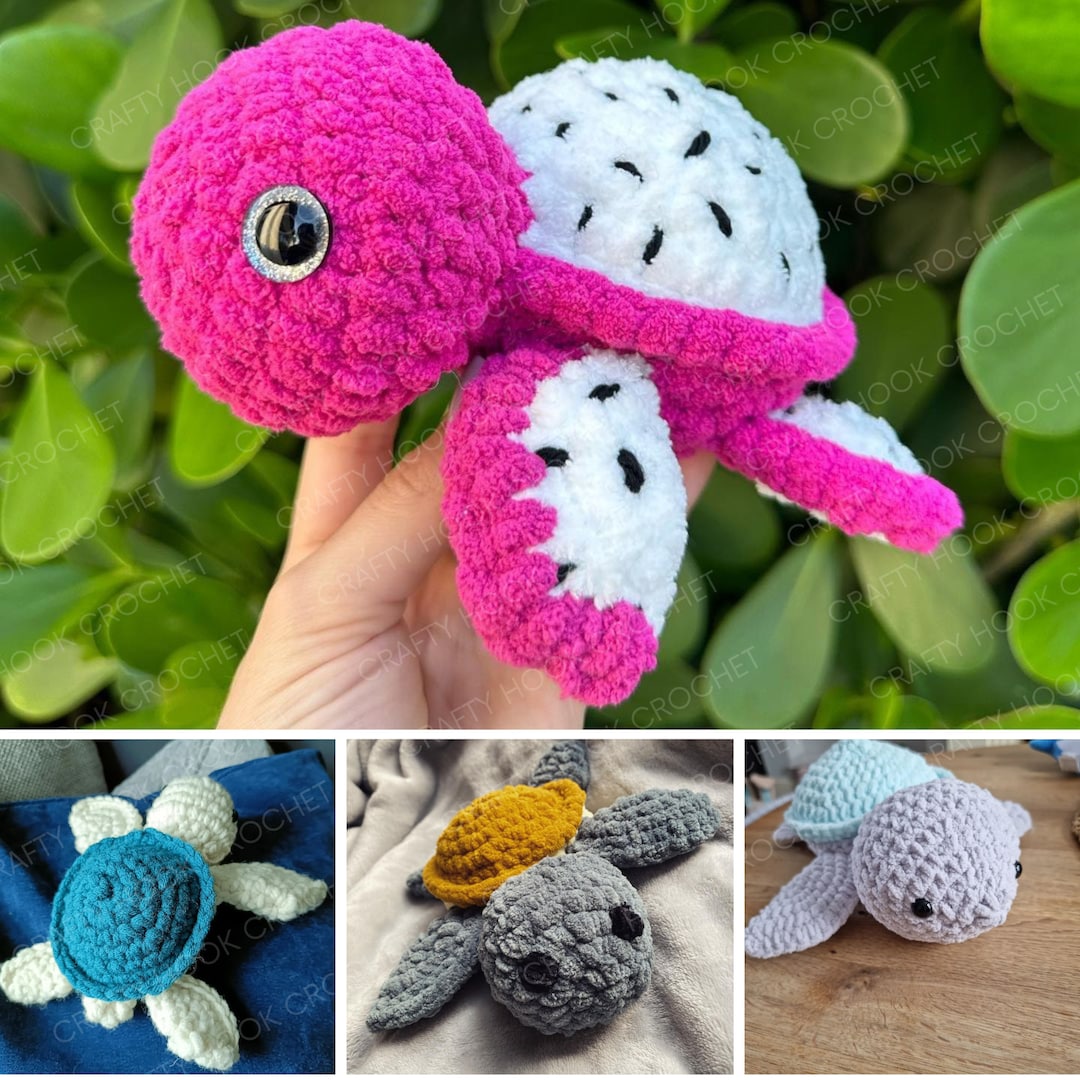 Jumbo Crochet Turtle Pattern Amigurumi PDF - Etsy