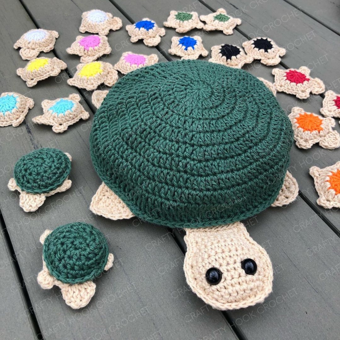 Turtle Memory Game PATTERN English Pdf ORIGINAL Pattern by Crochet - Etsy