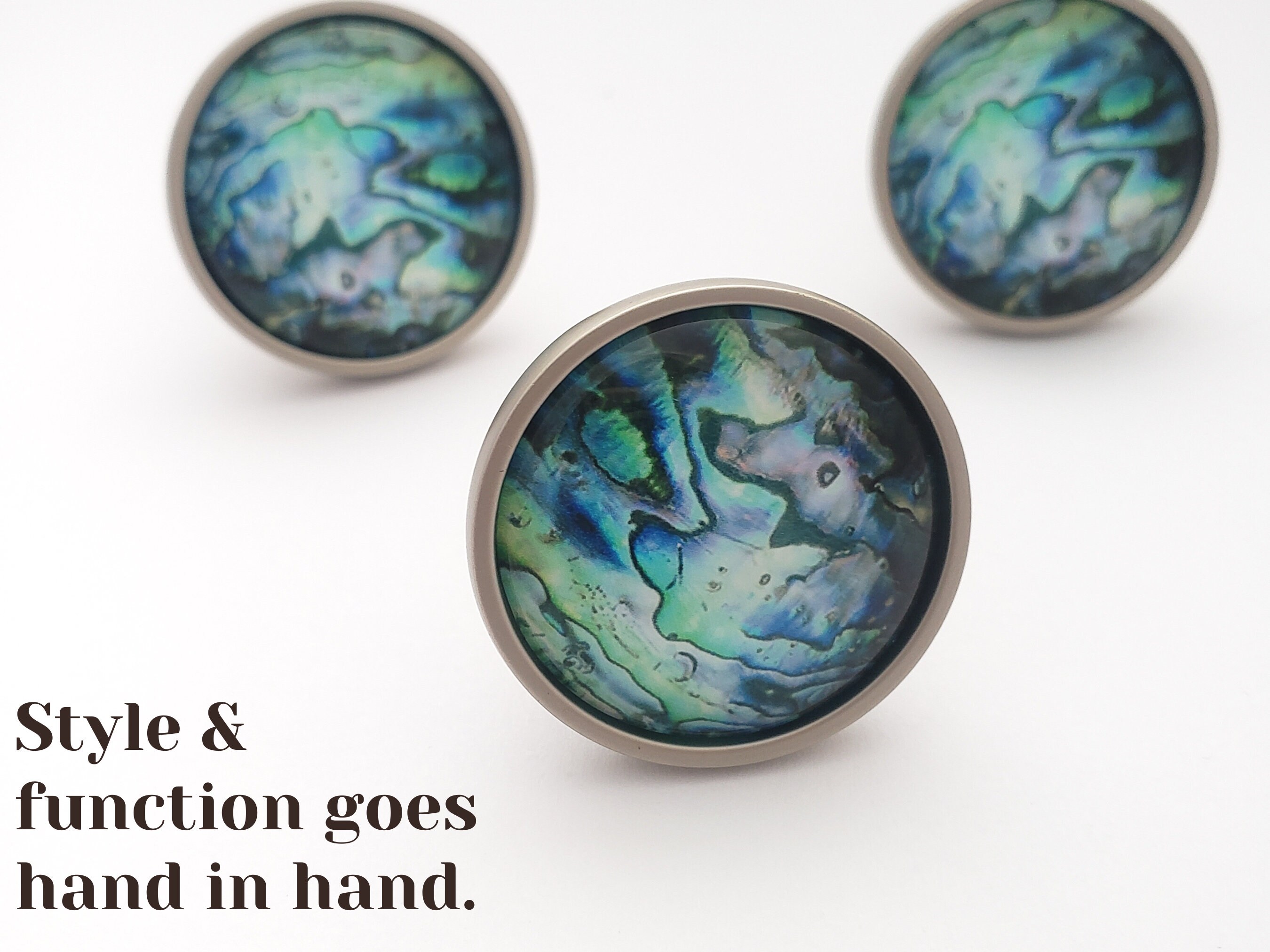 10 DIY Brushed Gold / Brass Magnetic Cabinet Knob Bases for ...