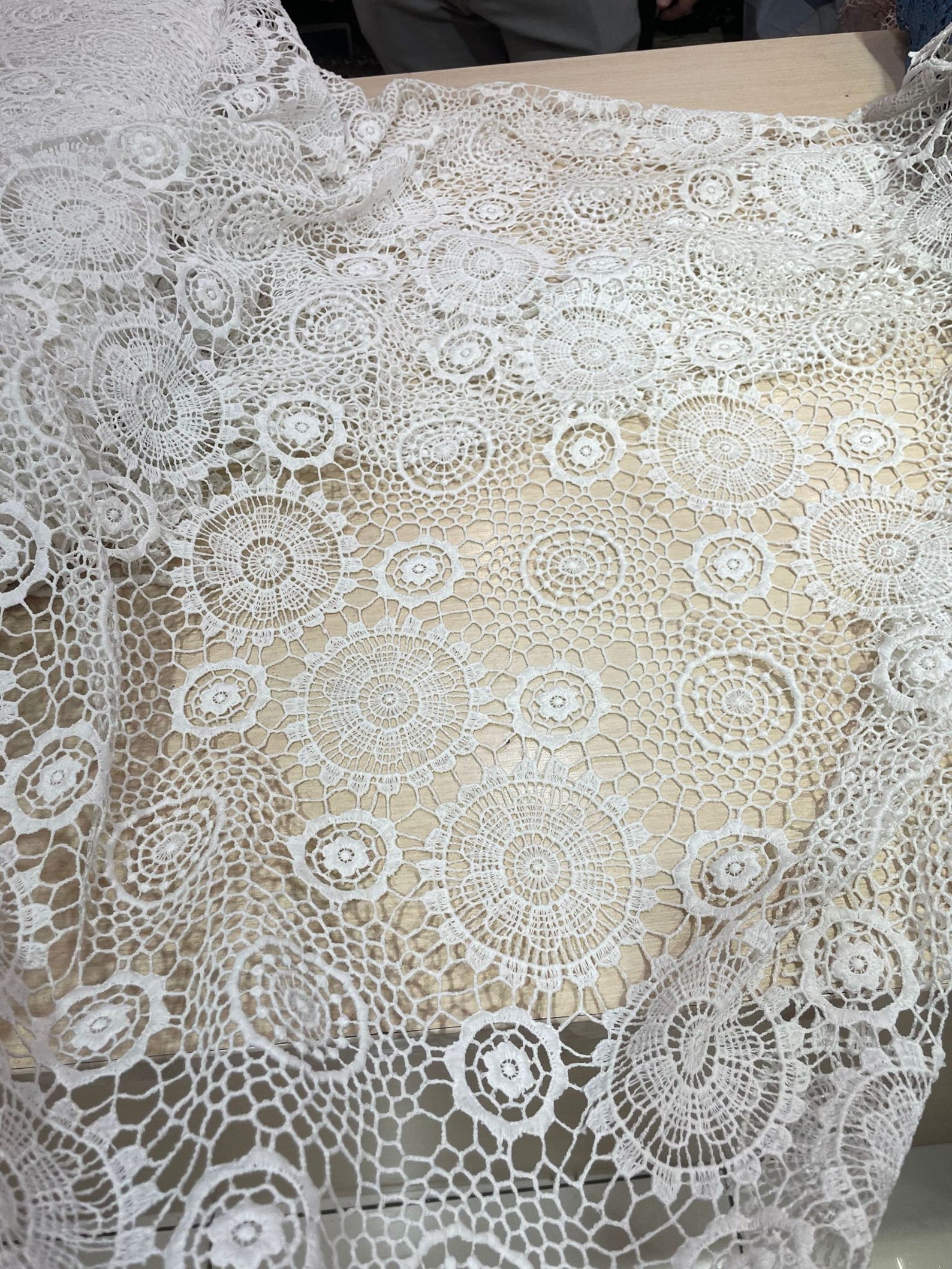 French Guipure Lace Fluffy Lace Fabric With Cottony Texture-nv - Etsy