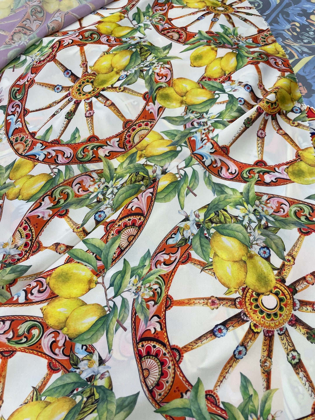 Sicily Style White Silky Satin Fabric-special Fabrics From the Luxury ...