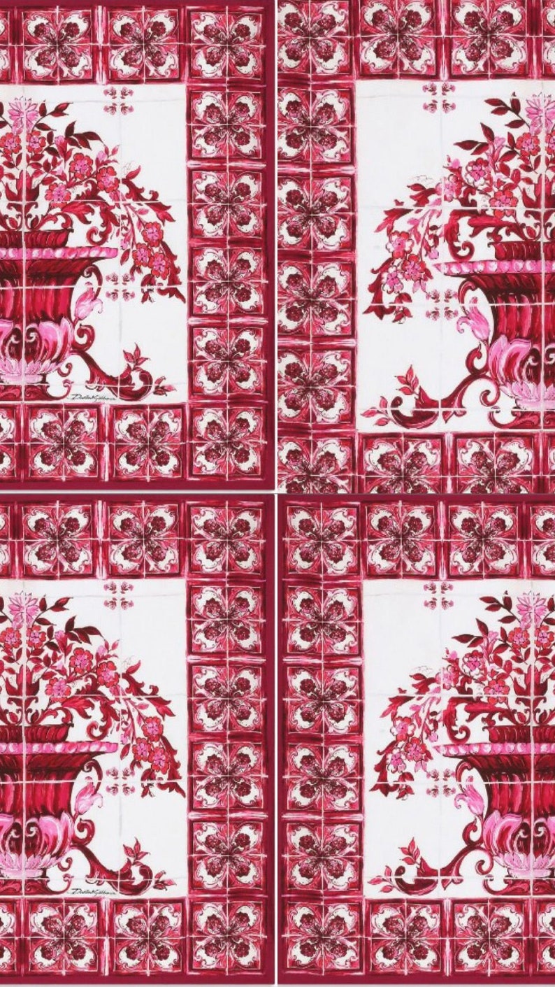 Red-white Pattern Linen - Etsy