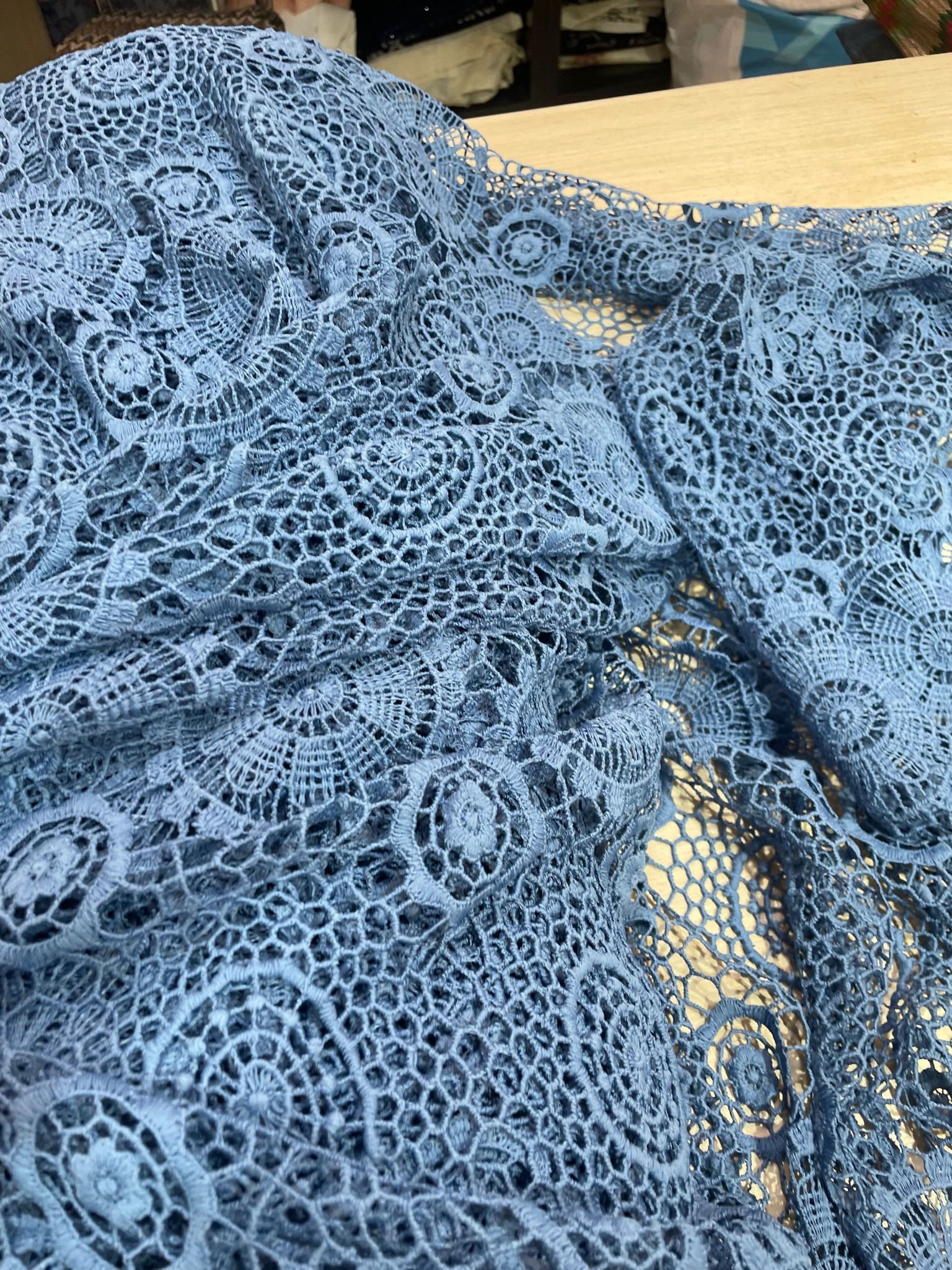 French Guipure Lace Fluffy Lace Fabric With Cottony Texture-nv - Etsy