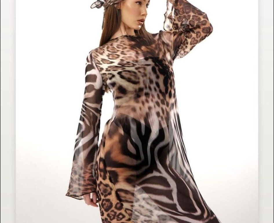 Leopard and Zebra Print Silky Satin Fabric - Etsy