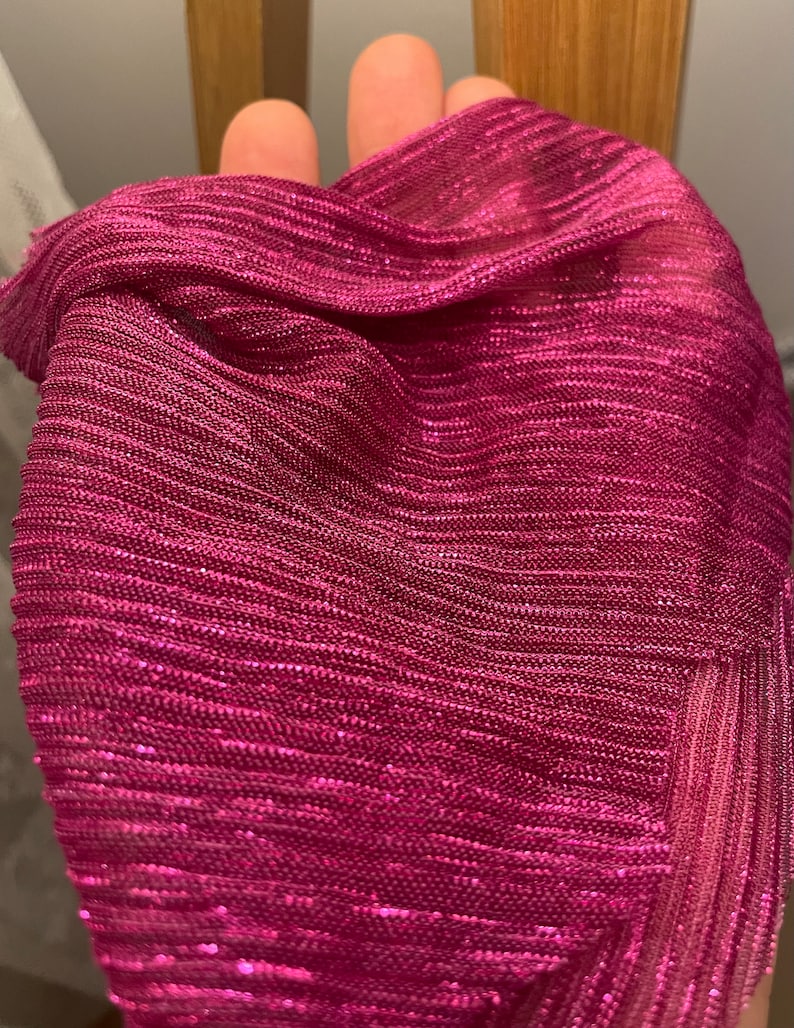 Moonlight Glitter Pleated Fabric -mb - Etsy
