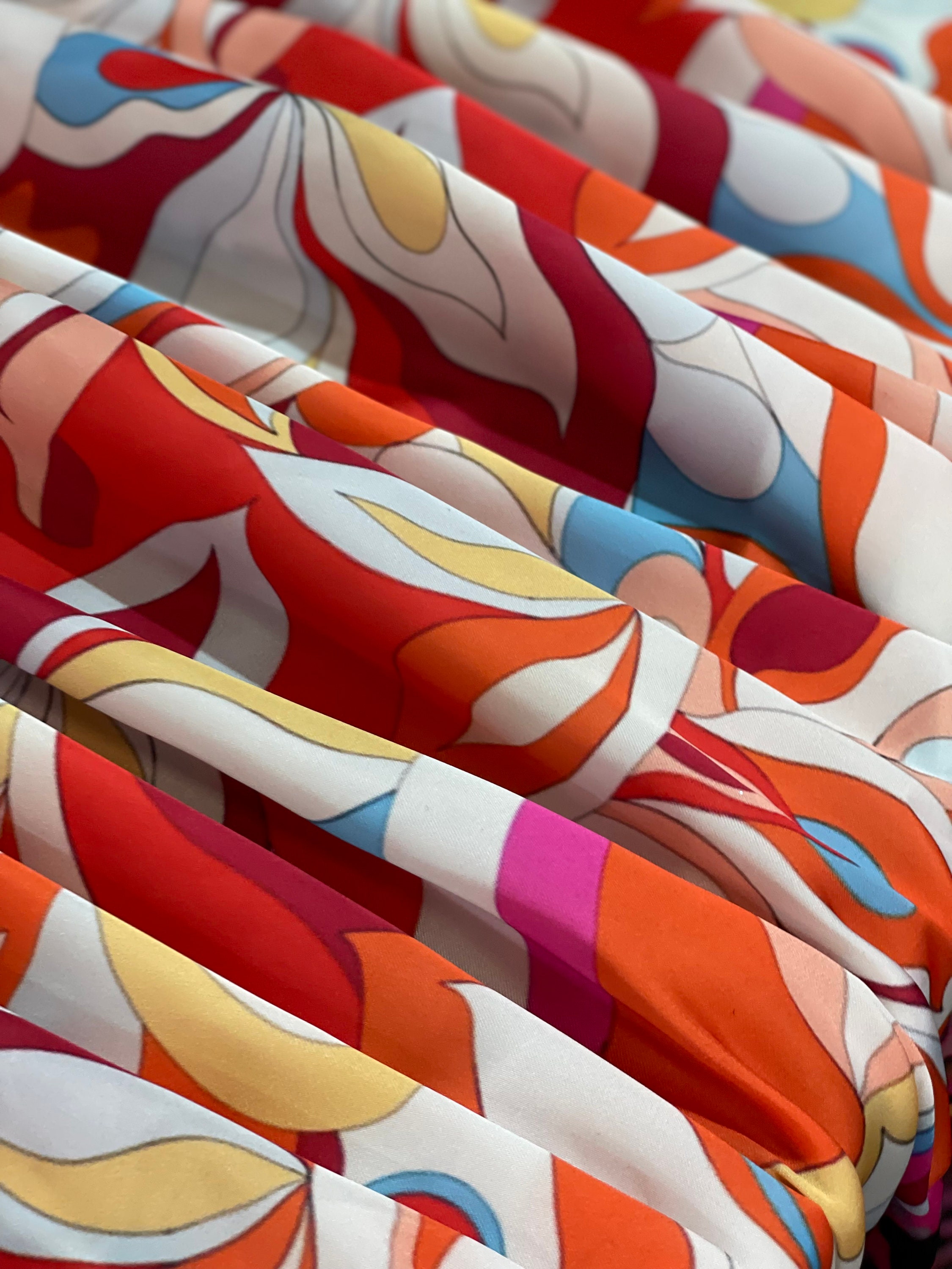 Our Multicolored Special Pattern Silk Satin Fabric High - Etsy